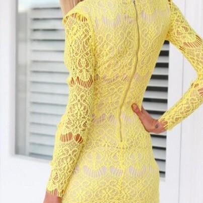 Deep V Lace Dress on Luulla