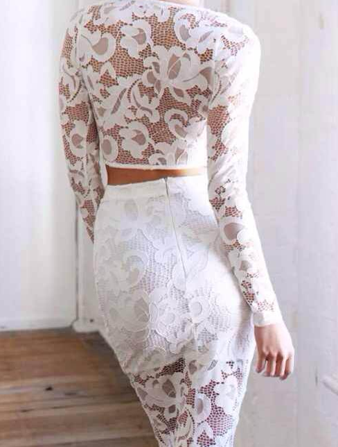 Cute Two Piece Lace Dress on Luulla