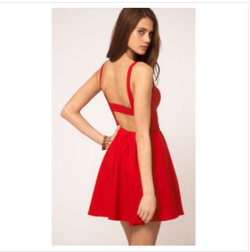 Straps Backless Dress on Luulla