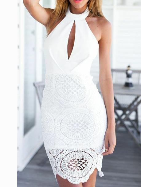 Cute Lace Show Body Dress on Luulla